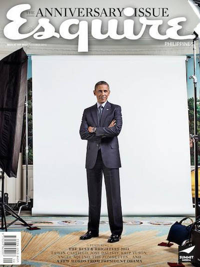Barack Obama is on the cover of Esquire's anniversary issue