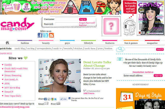 Candymag.com gets a makeover